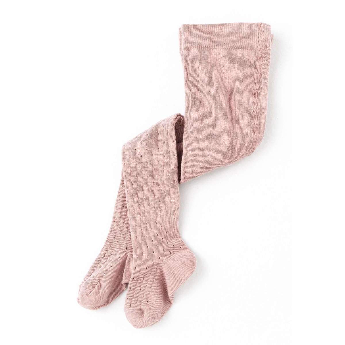 Kids Tocoto Vintage Ribbed Tights - Pink | Garmentory