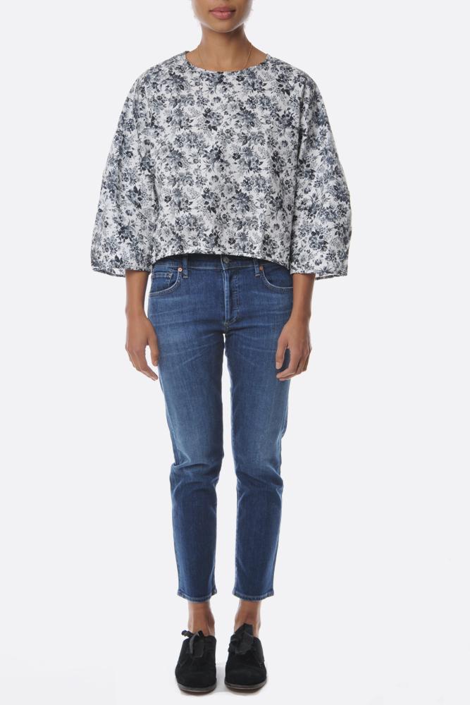 Pipsqueak Chapeau Monkey Shirt - Black Floral | Garmentory