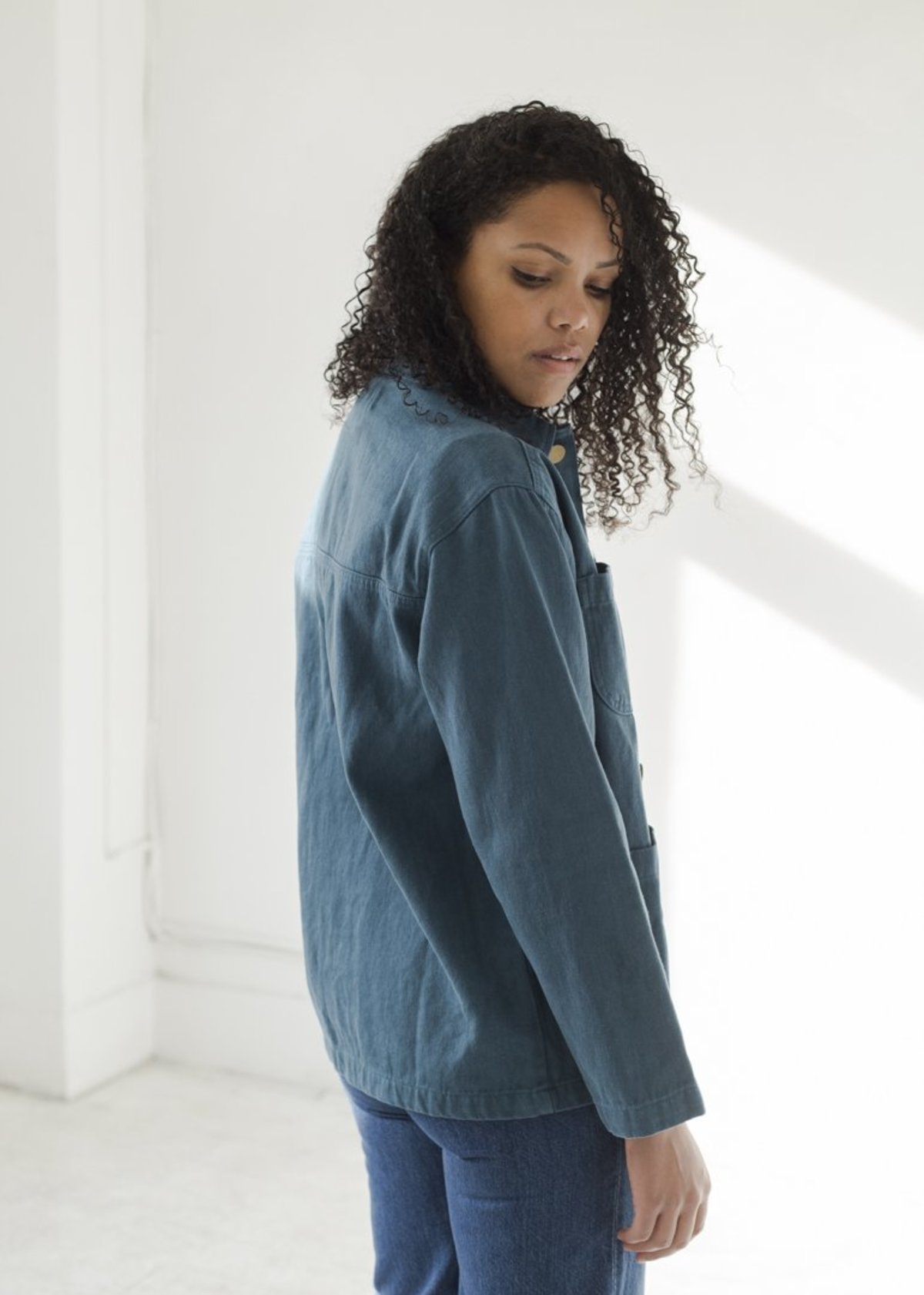 BackBeat Co Hemp Utility Jacket - Ocean | Garmentory