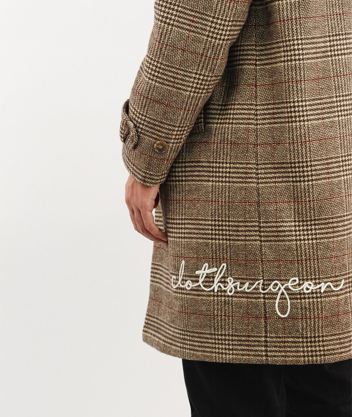 Champion x Clothsurgeon C Logo Check Overcoat | Garmentory