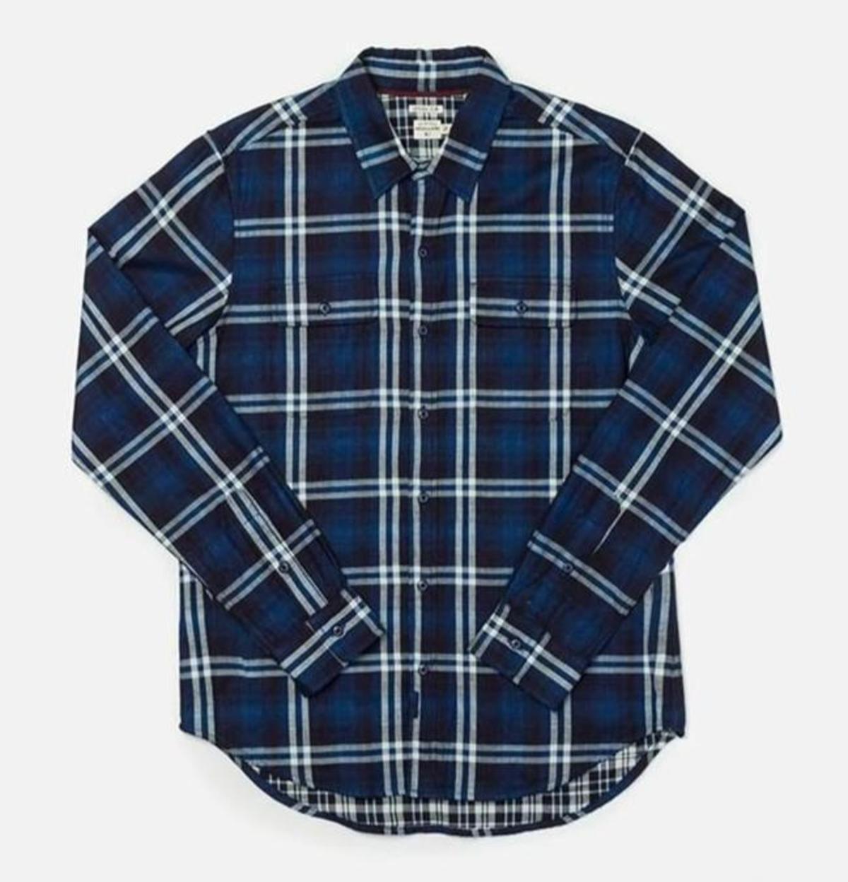 Bridge & Burn Cole shirt - Indigo Doublecloth | Garmentory