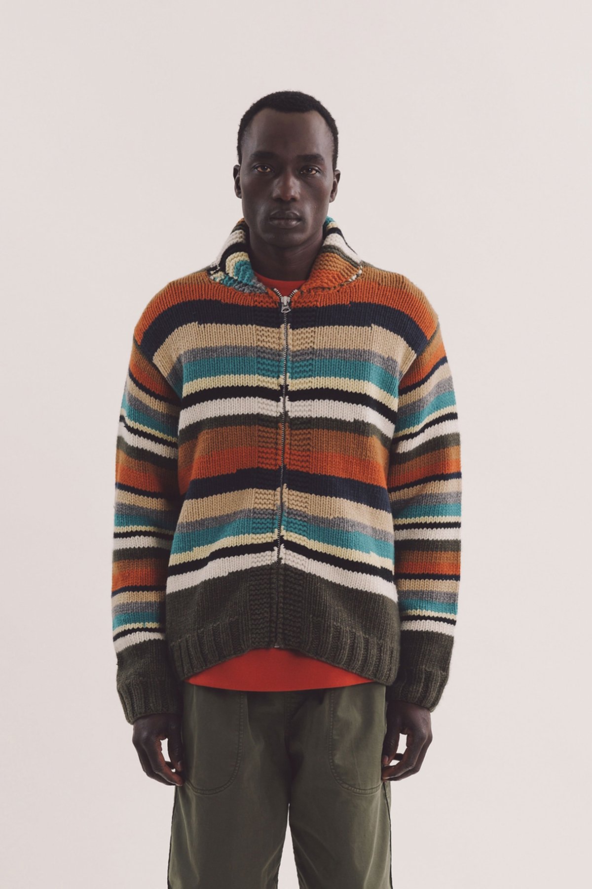 YMC Drake Candy Sweater - Multi | Garmentory