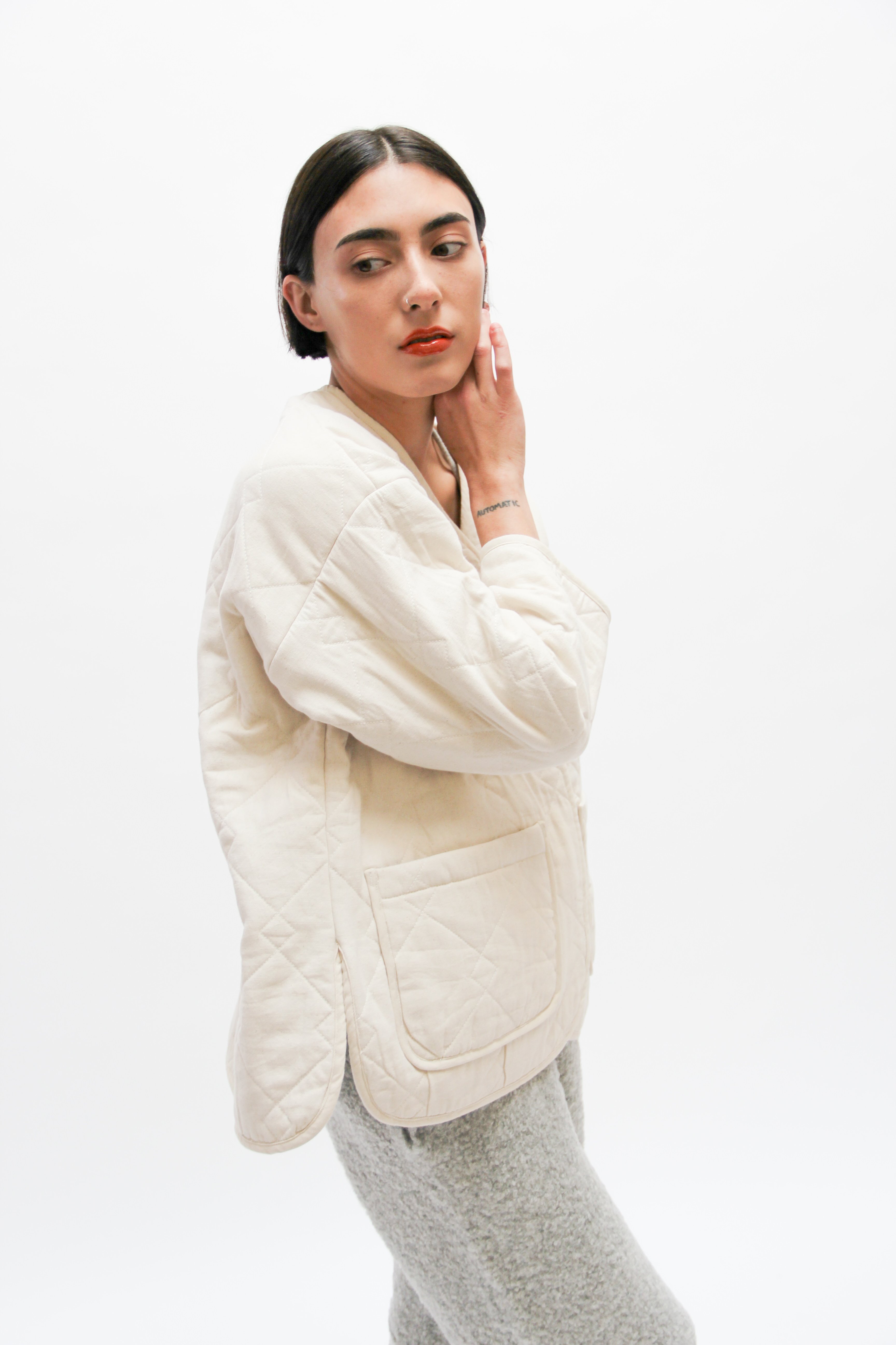 Micaela Greg Diamond Quilted Jacket | Garmentory