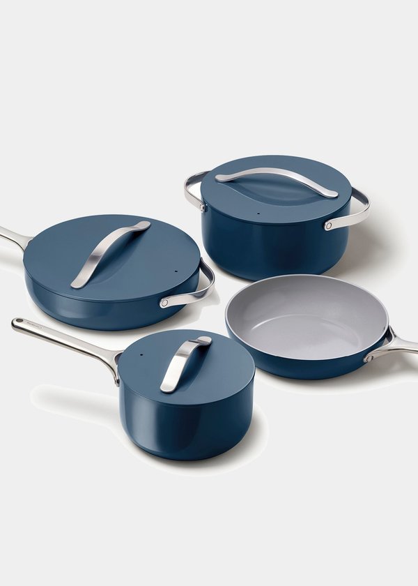 Caraway Cookware & Cabinet Organizer Set - Navy | Garmentory