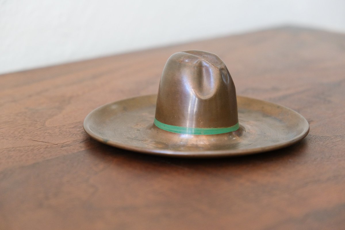 Vintage SCV Home Cowboy Ashtray - BRASS | Garmentory