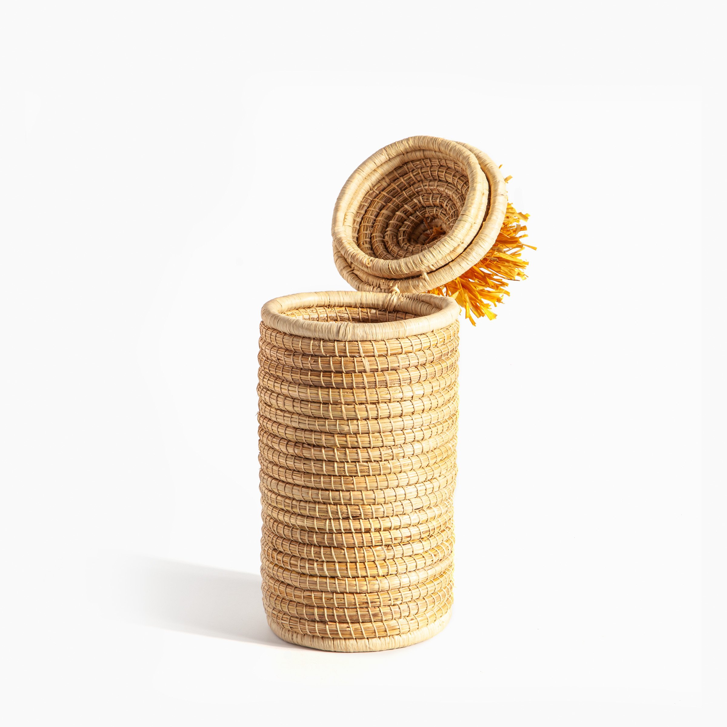 Poketo Tall Pom Pom Box - natural | Garmentory