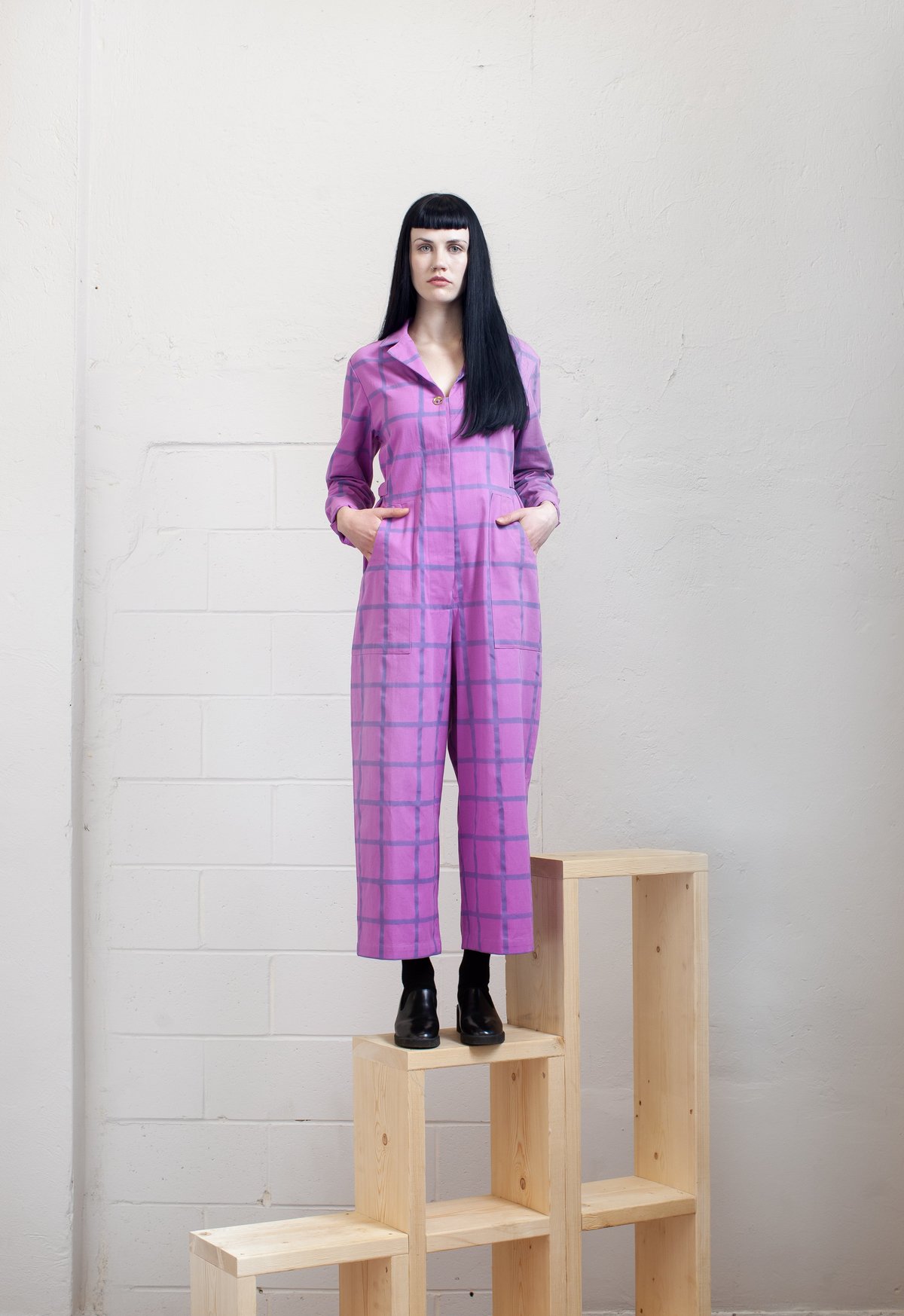 maggie jayne Day Suit - Purple Grid | Garmentory