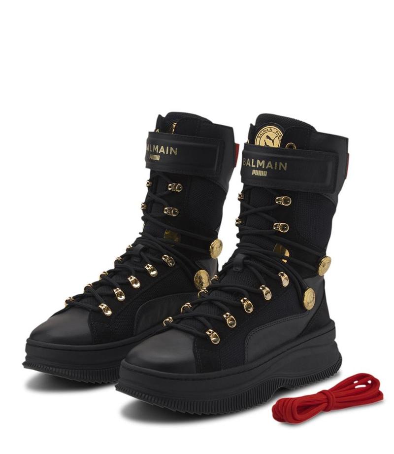 PUMA X BALMAIN DEVA BOOT - BLACK | Garmentory