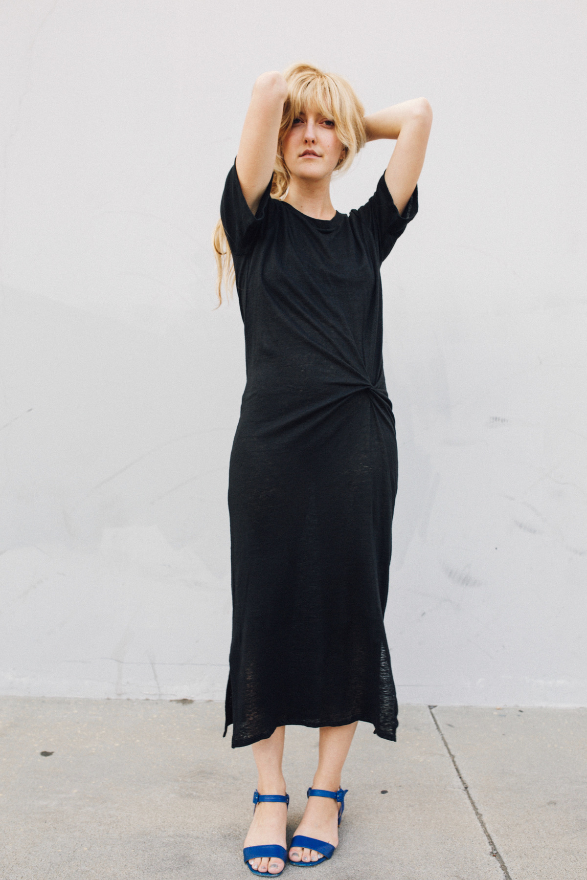 Objects Without Meaning Twist Tee Dress, Black | Garmentory