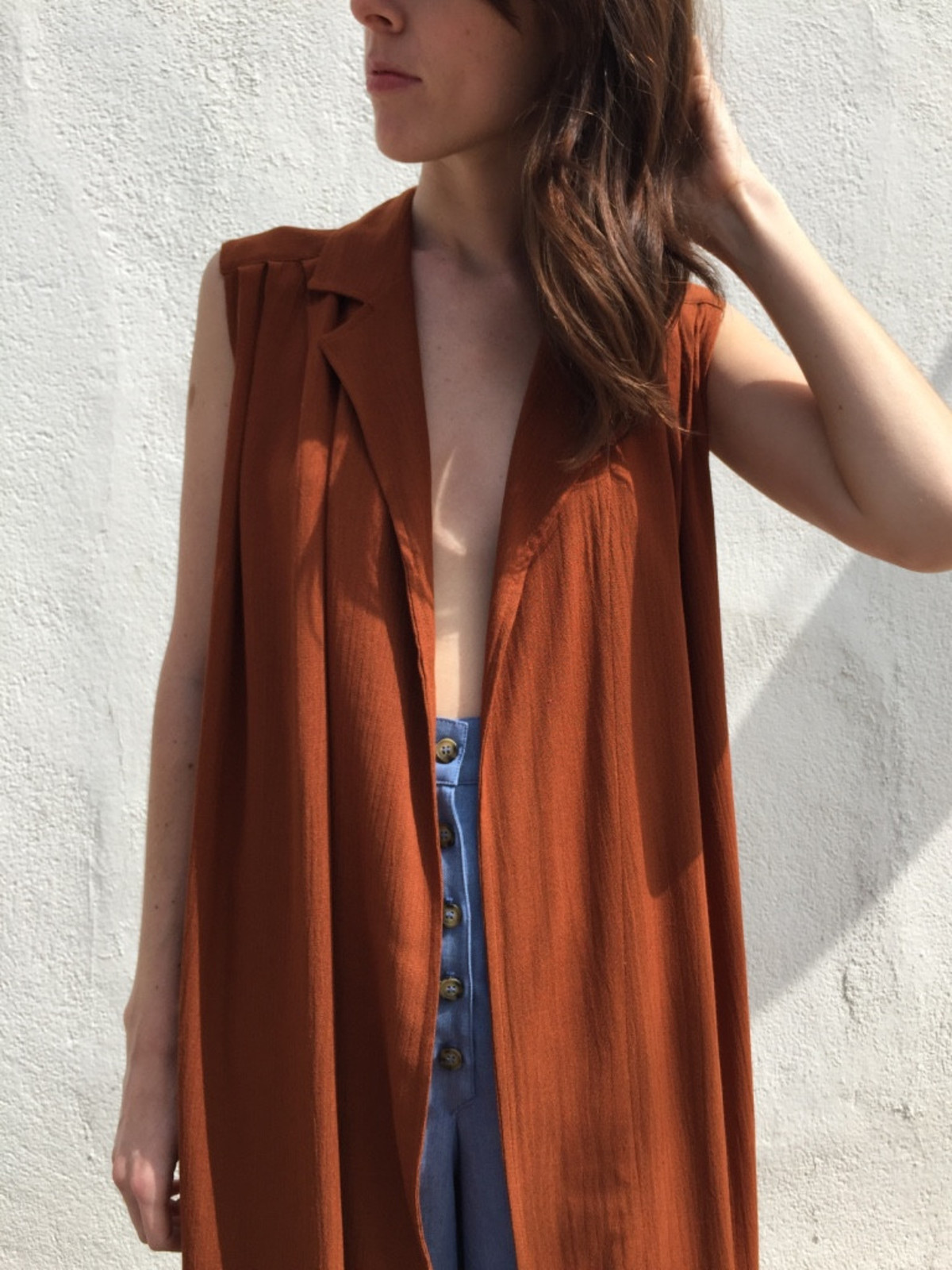 OR Maxi Vest with Belt | Garmentory