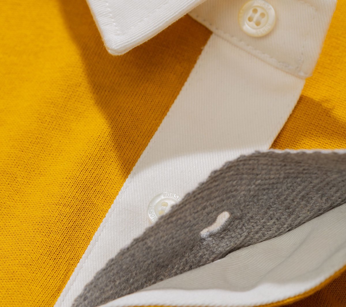 Norse Projects Ruben Polo Colour Block - M. Yellow | Garmentory
