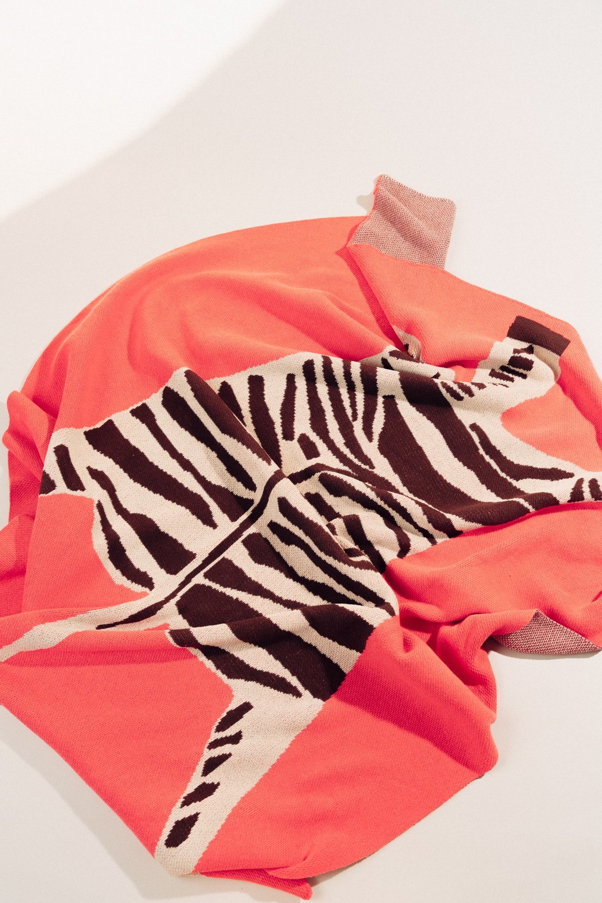 Cold Picnic Zebra Knit Blanket | Garmentory