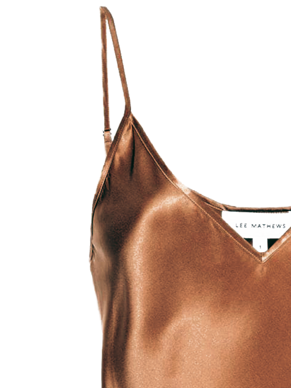 LEE MATHEWS Stella Silk Cami - Chocolate | Garmentory