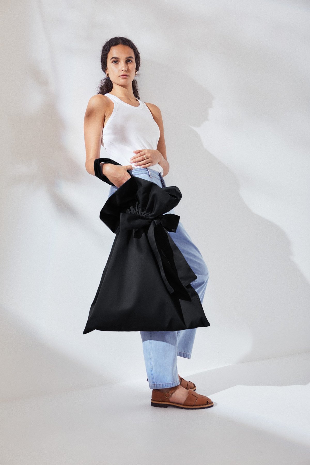 Kowtow Large Scrunch Bag - Black | Garmentory