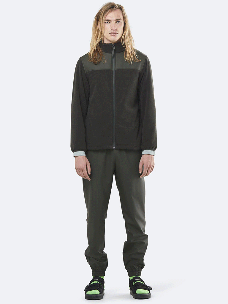 Rains Fleece Zip Puller - Green | Garmentory