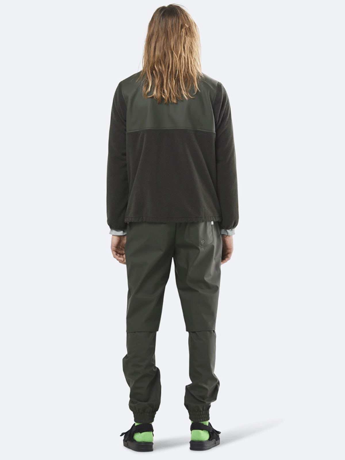 Rains Fleece Zip Puller - Green | Garmentory