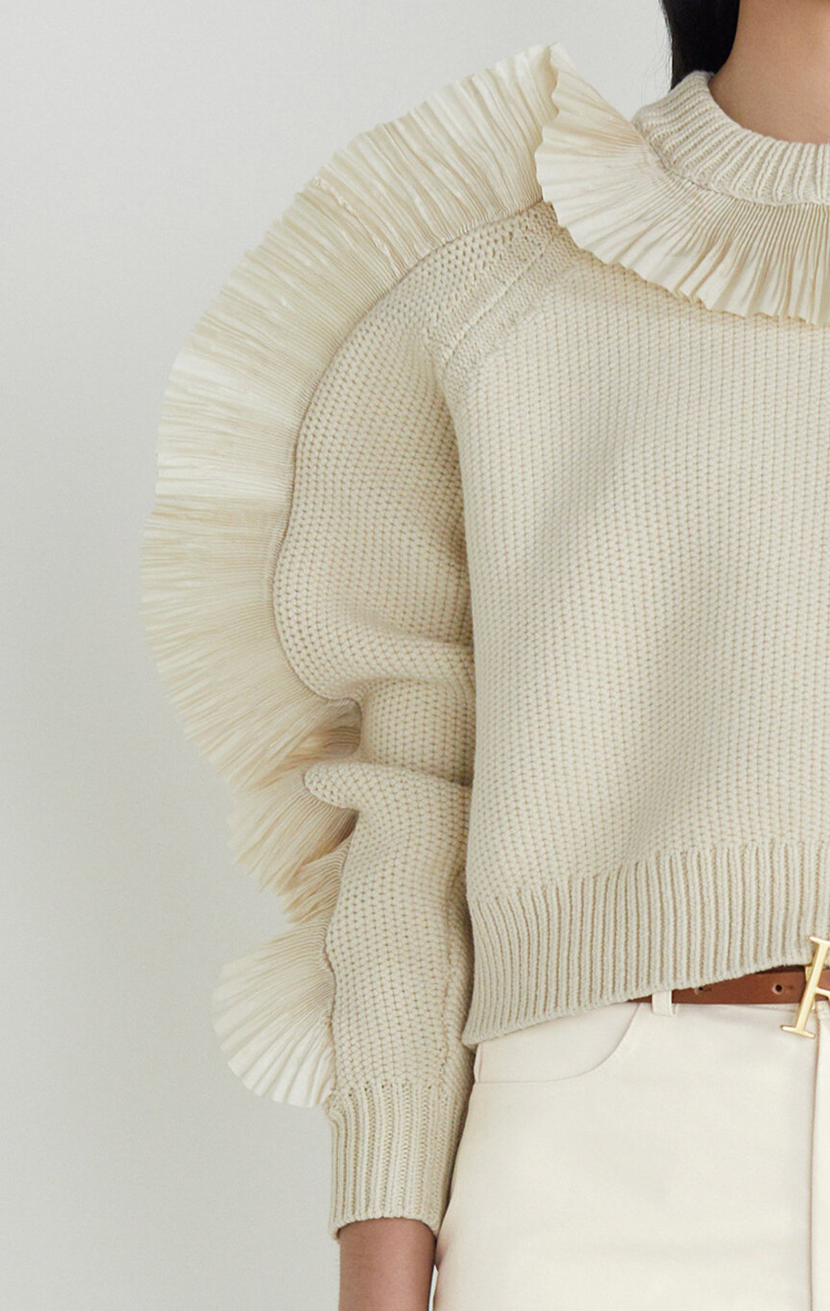Rodebjer Phoenix Knit Sweater - Nicco Cream | Garmentory