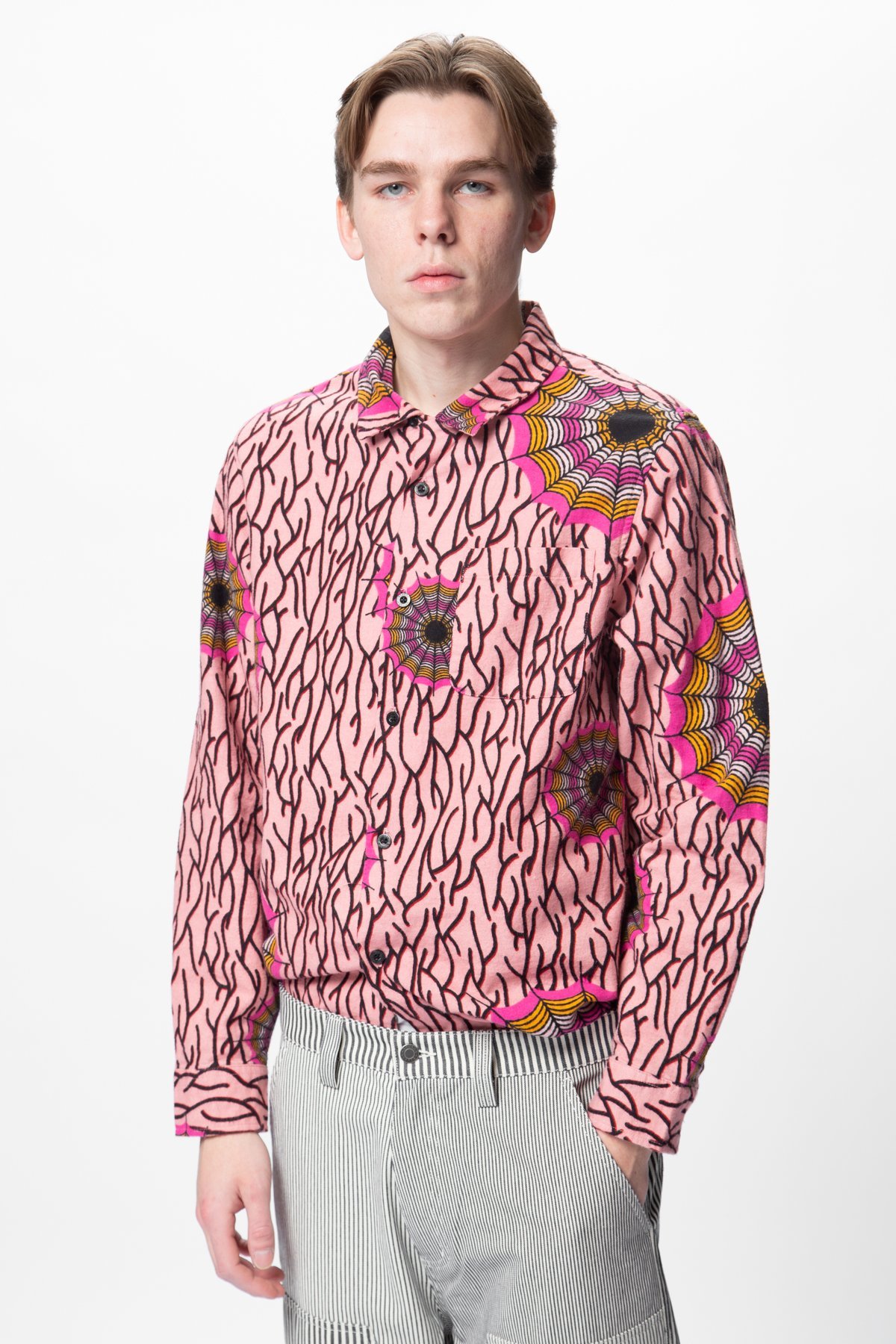 Stussy Spider Web Flannel Shirt | Garmentory