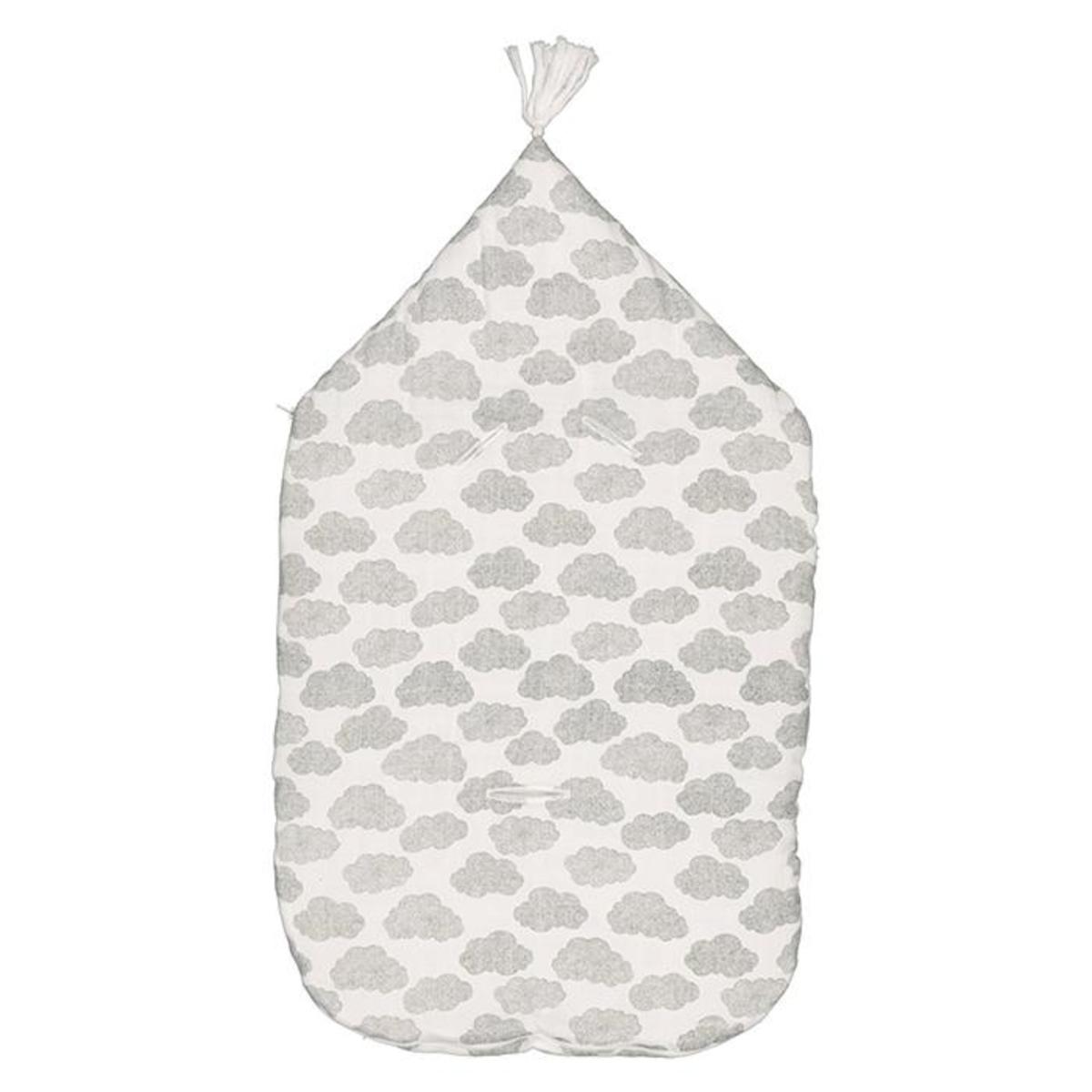 Kids Moumout Paris Jojo Baby Nest - White/Cloud Print | Garmentory