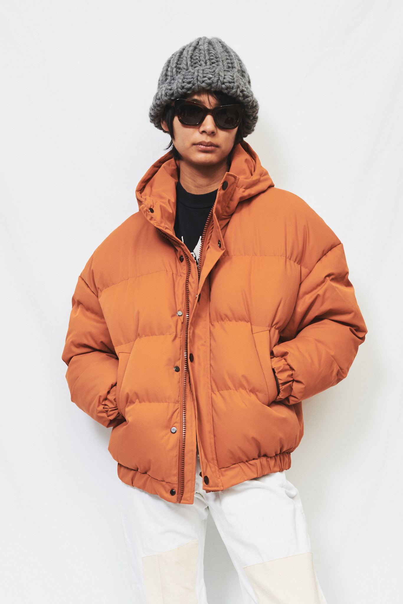 Assembly Button Puffer Coat - Rust | Garmentory