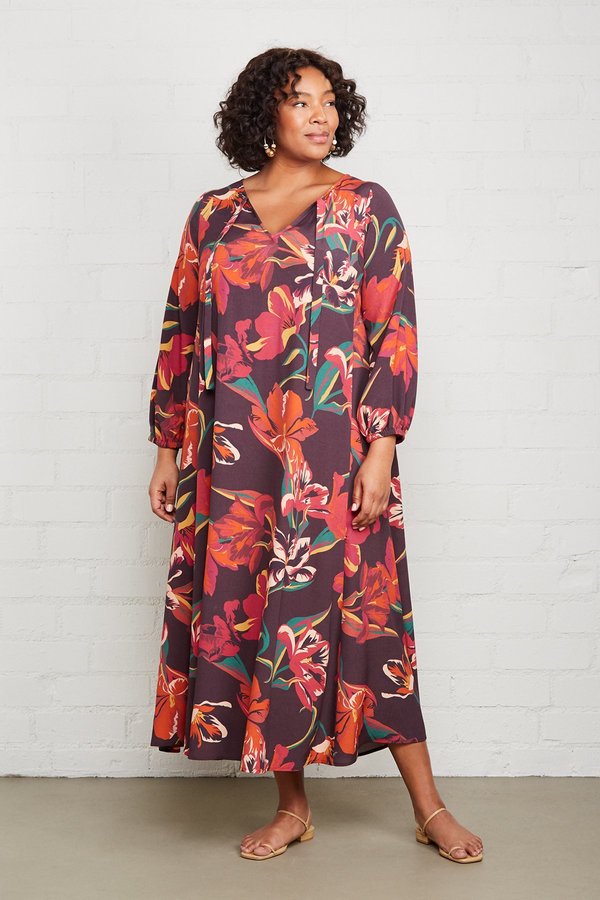 Rachel Pally Manon Plus Size Crepe Dress - Tulip | Garmentory
