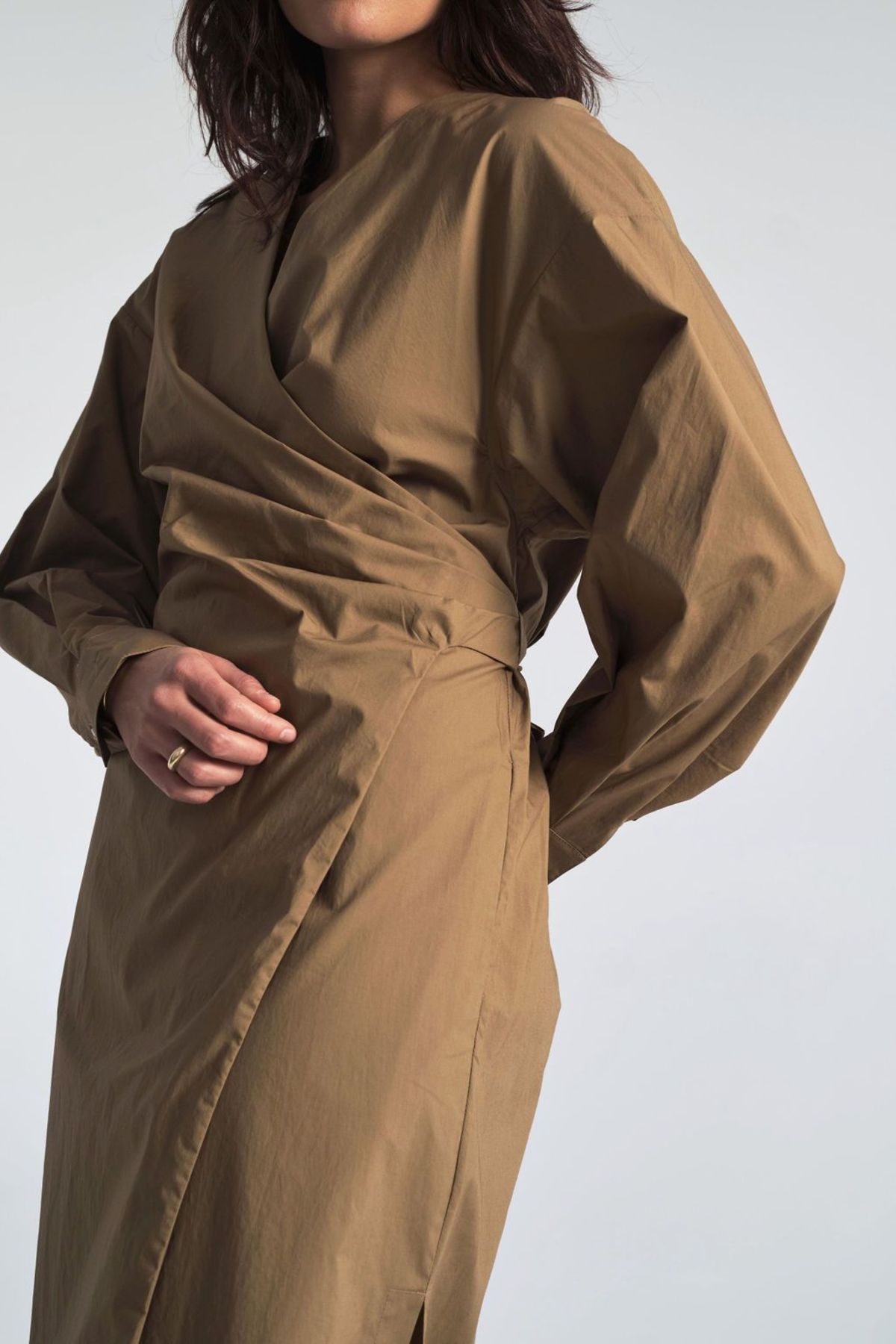 Shaina Mote Hira Dress - Khaki | Garmentory