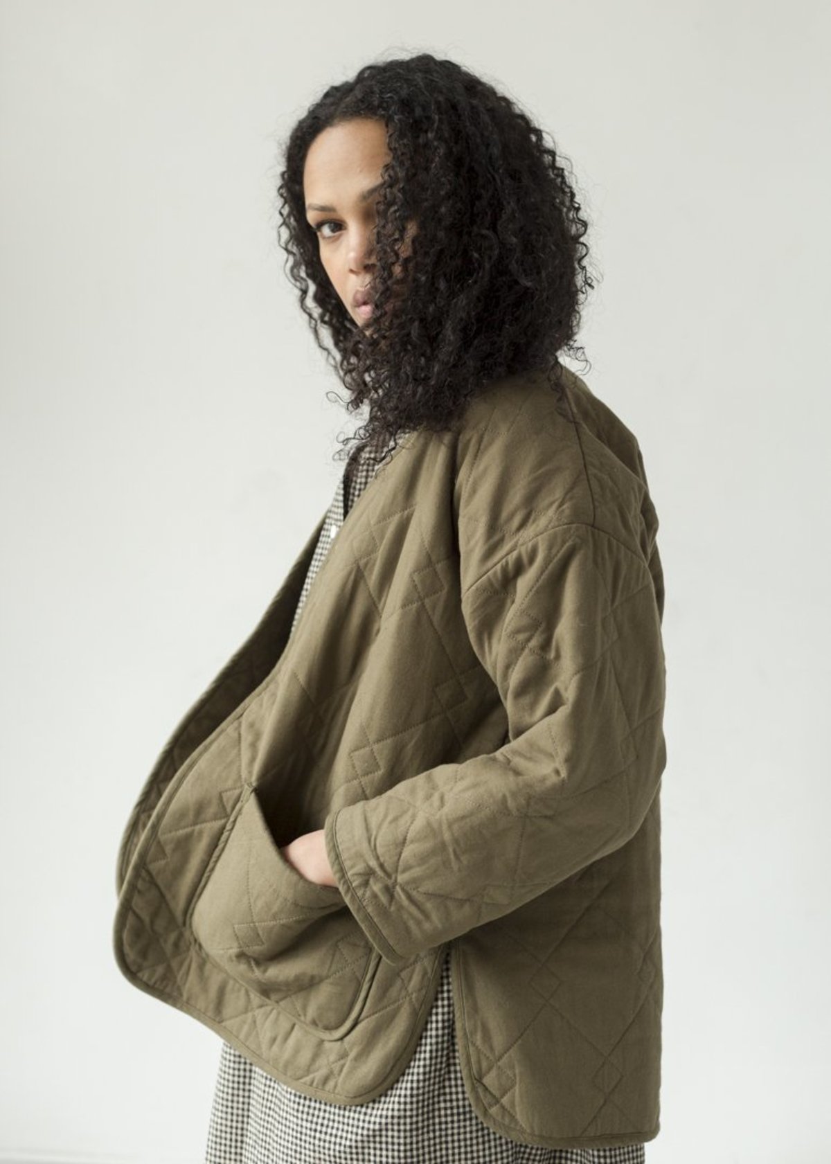 Micaela Greg Diamond Quilted Jacket - Java | Garmentory