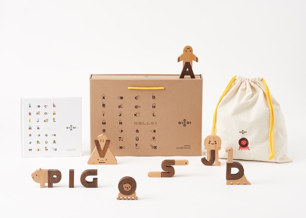 kids Shop Merci Milo Wooden Alphabet Play Blocks | Garmentory