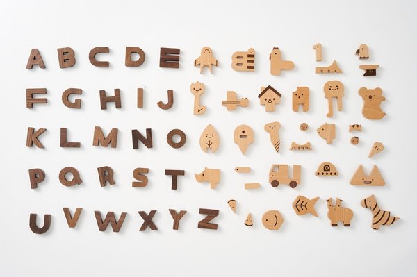 kids Shop Merci Milo Wooden Alphabet Play Blocks | Garmentory