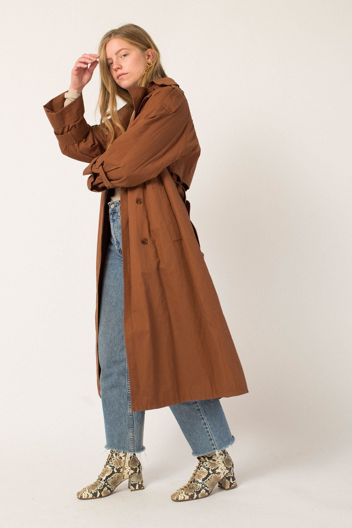Vintage Trench Coat - Rust | Garmentory