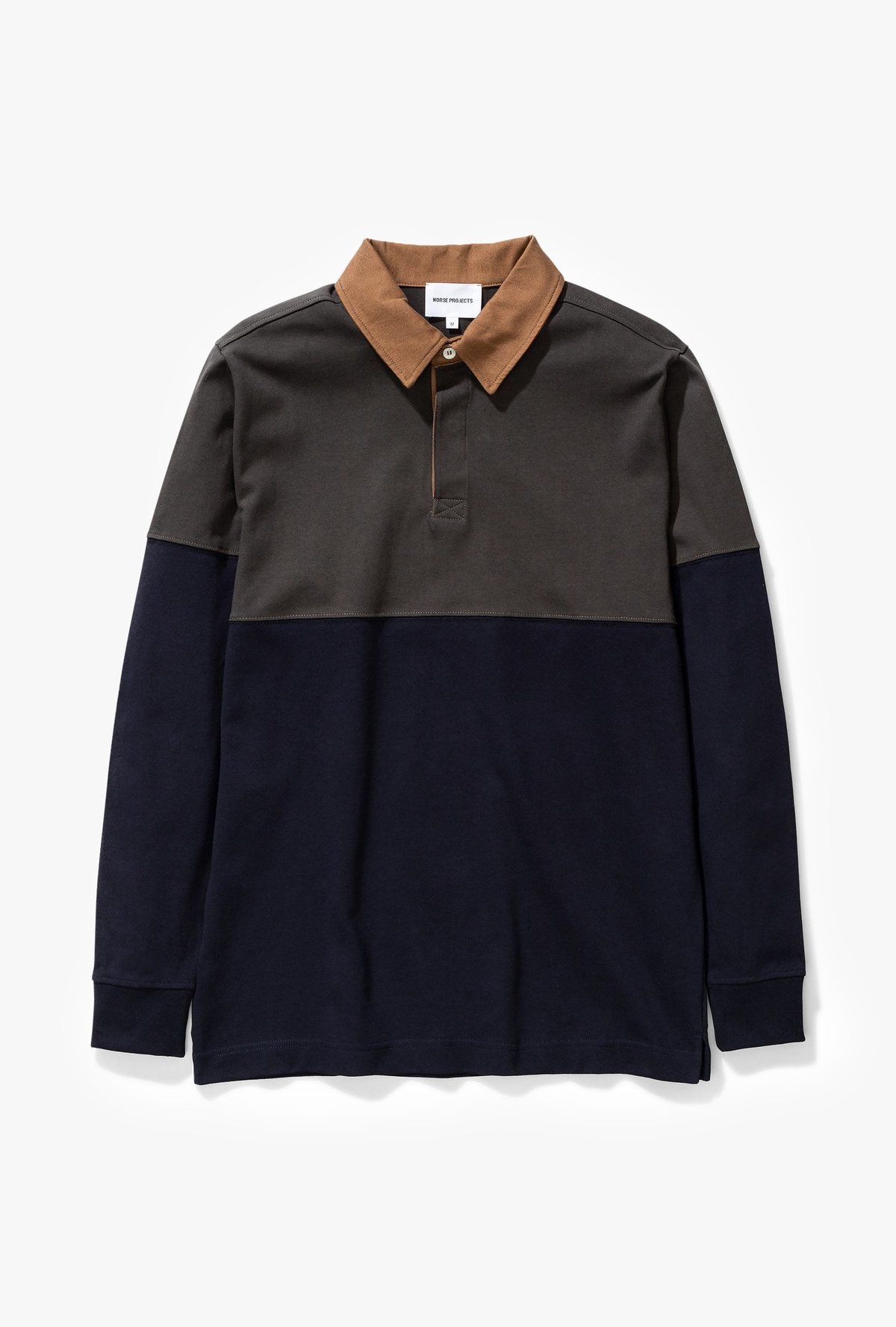 Norse Projects Ruben Polo Colour Block - Beech Green | Garmentory