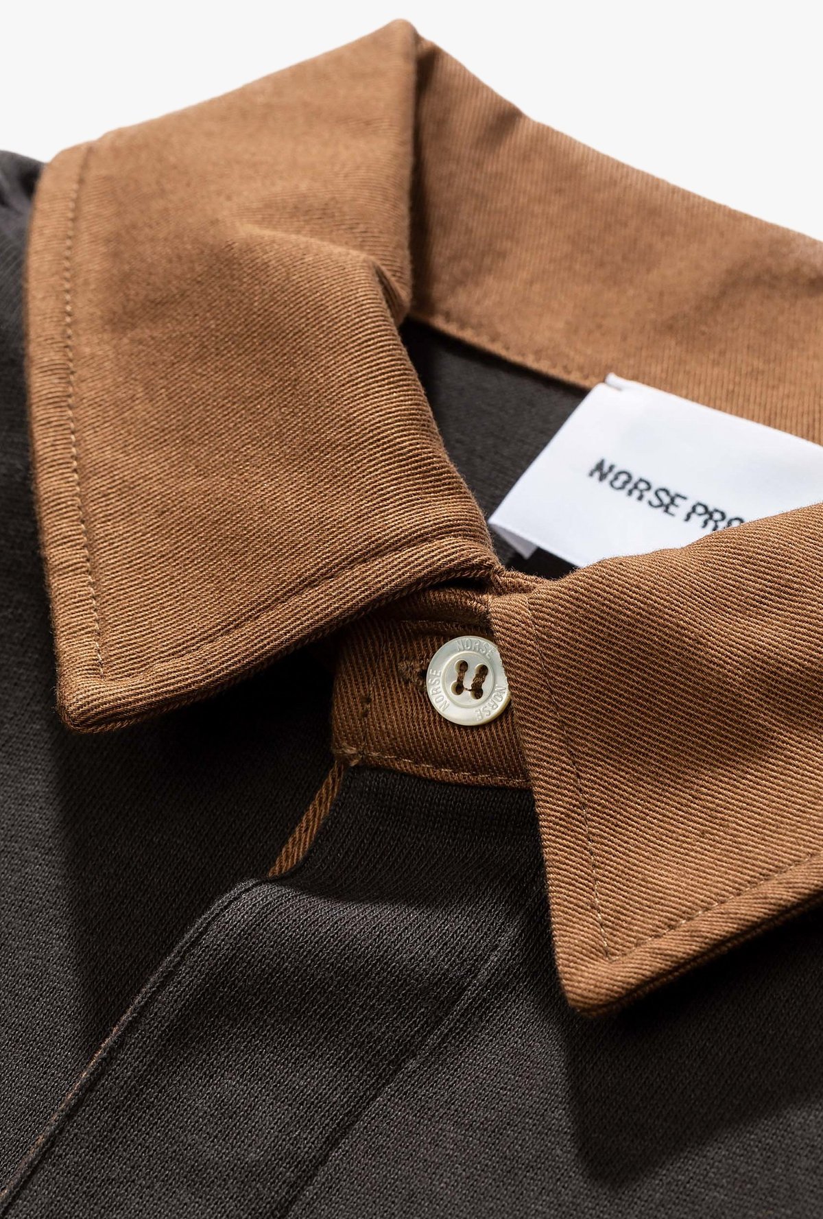 Norse Projects Ruben Polo Colour Block - Beech Green | Garmentory