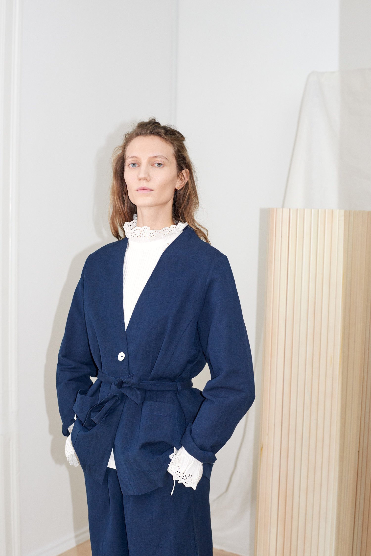 skall studio heavy linen Calder jacket | Garmentory