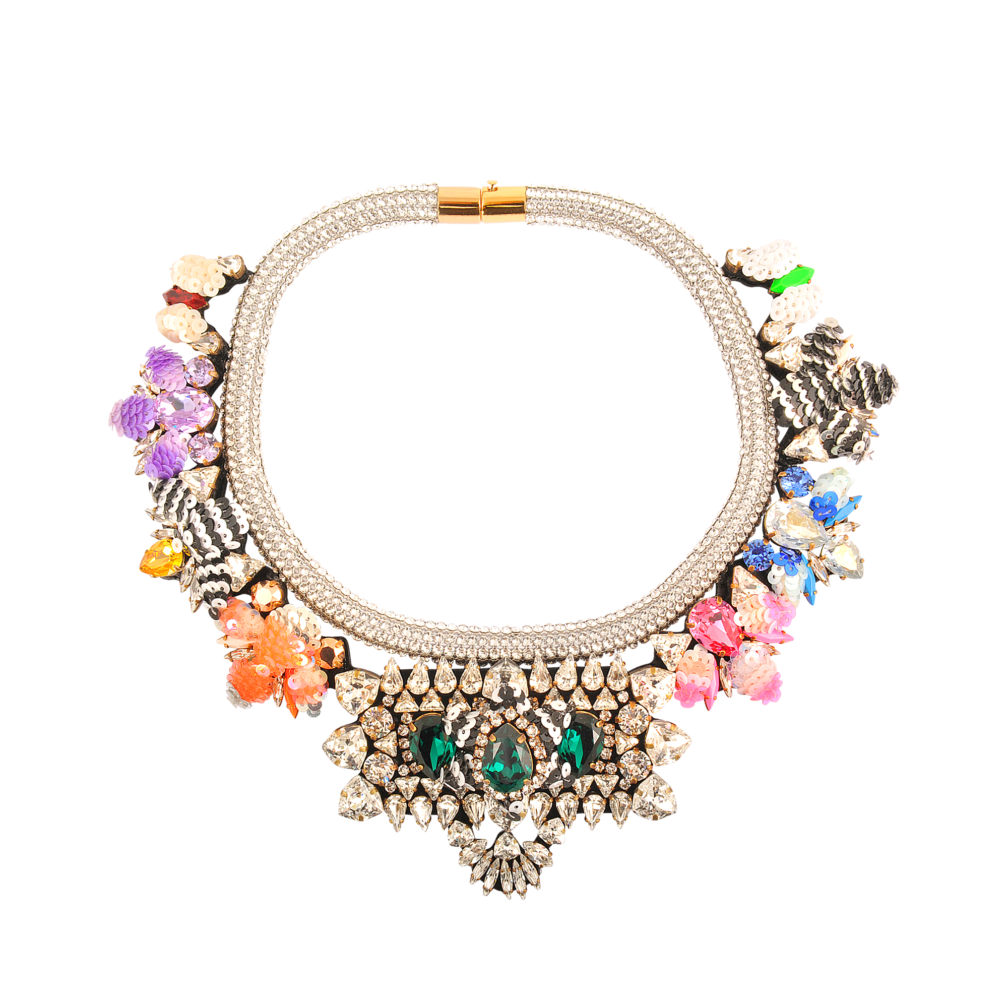 Shourouk collar bees necklace swarovski crystals | Garmentory