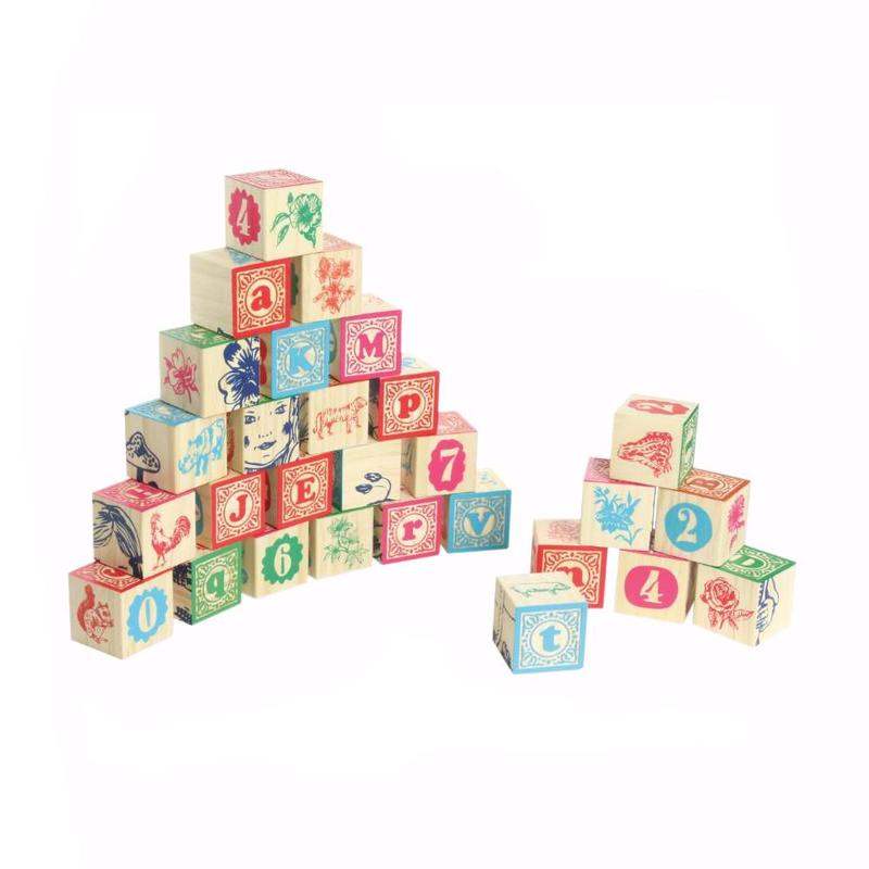 Kids Vilac Set Of 28 Natalie L'Ete Silk Screened Wooden Blocks | Garmentory