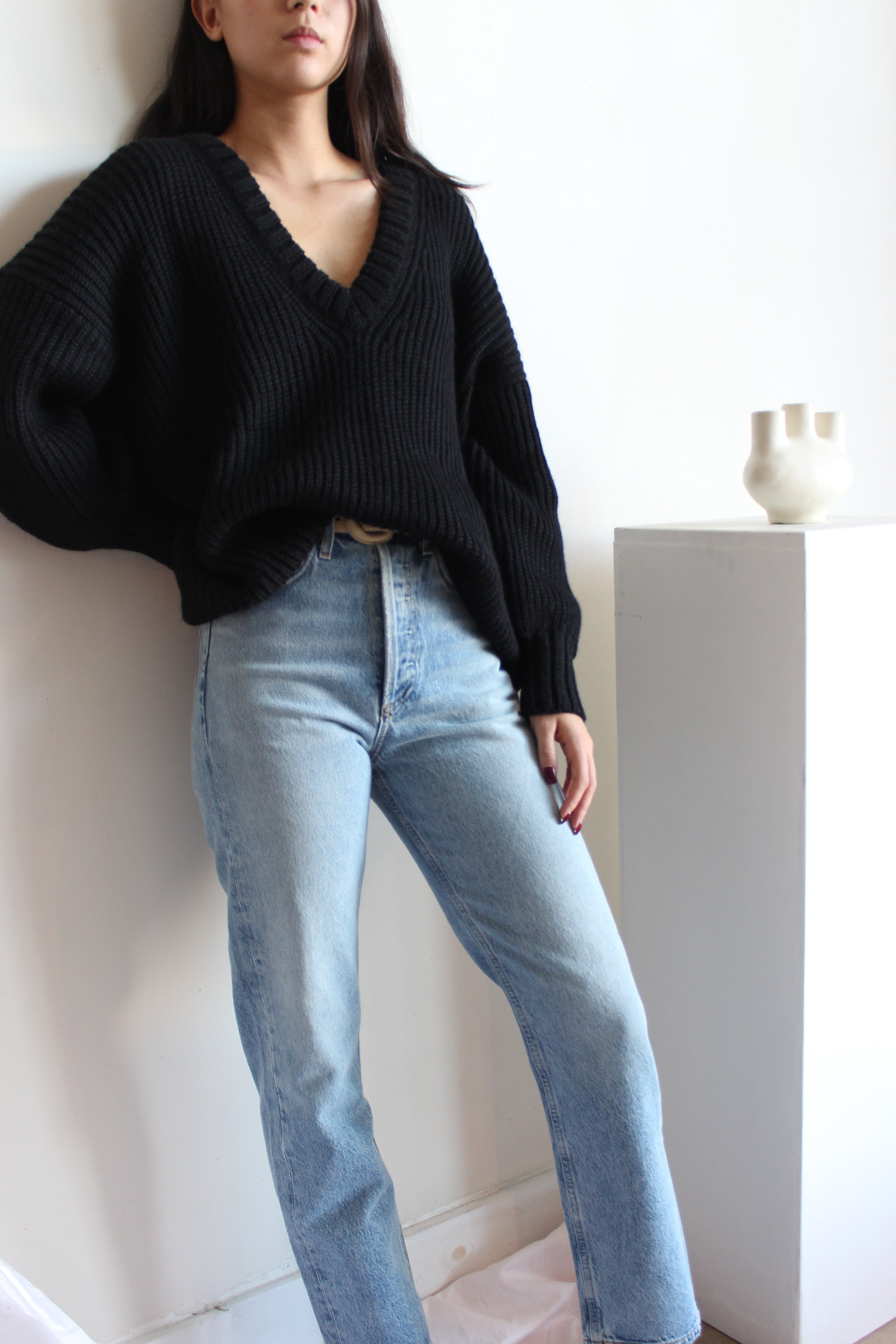 First Rite Long V Sweater | Garmentory