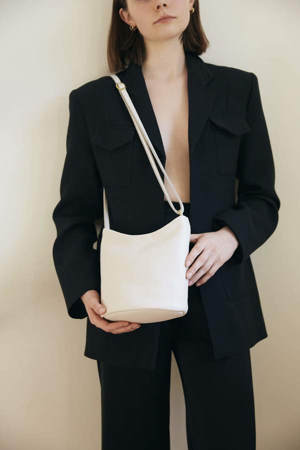 Georgia Jay Little Lady Crossbody Bag - Biscotti Pebble | Garmentory