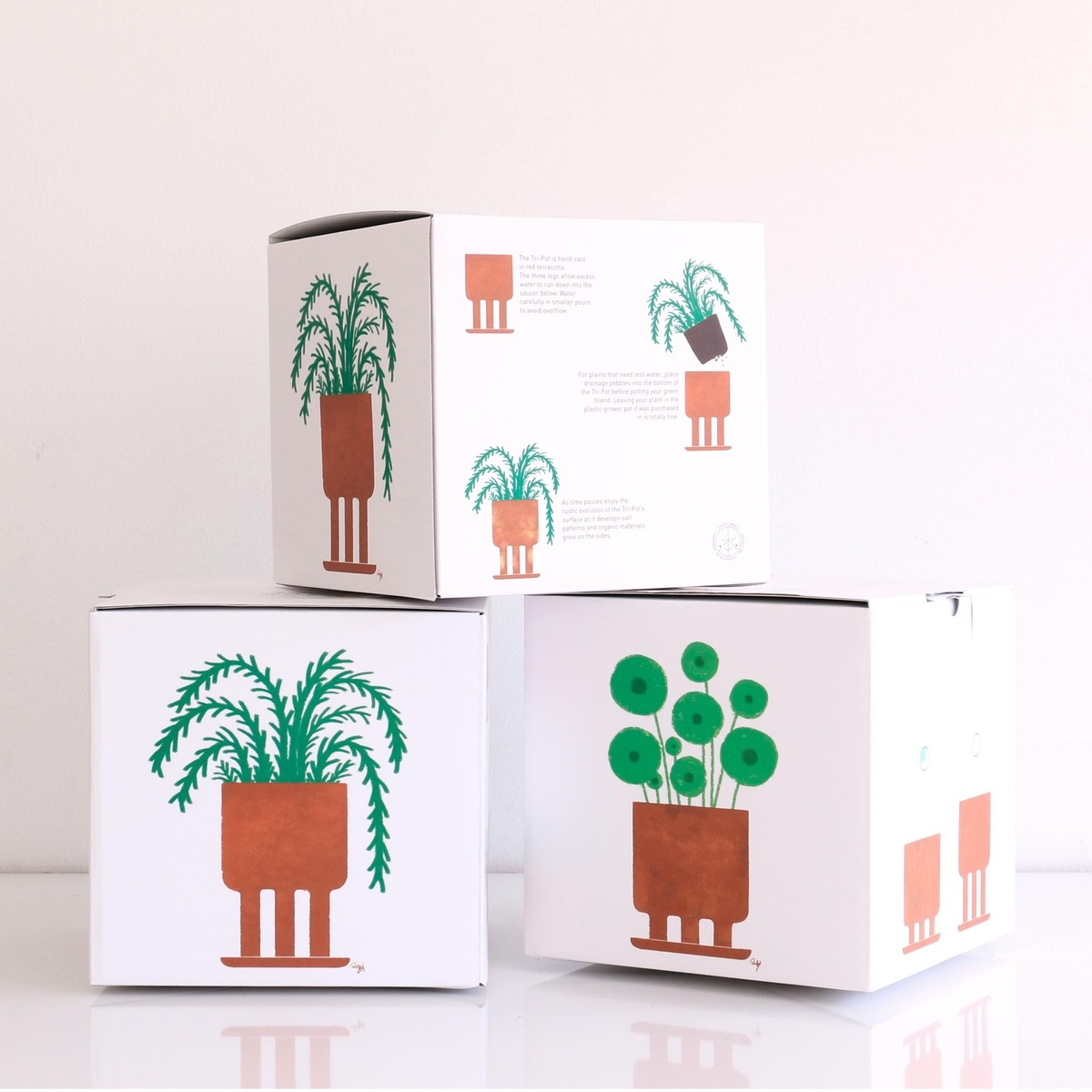 Studio Arhoj Tri Pot Small - Terracotta | Garmentory