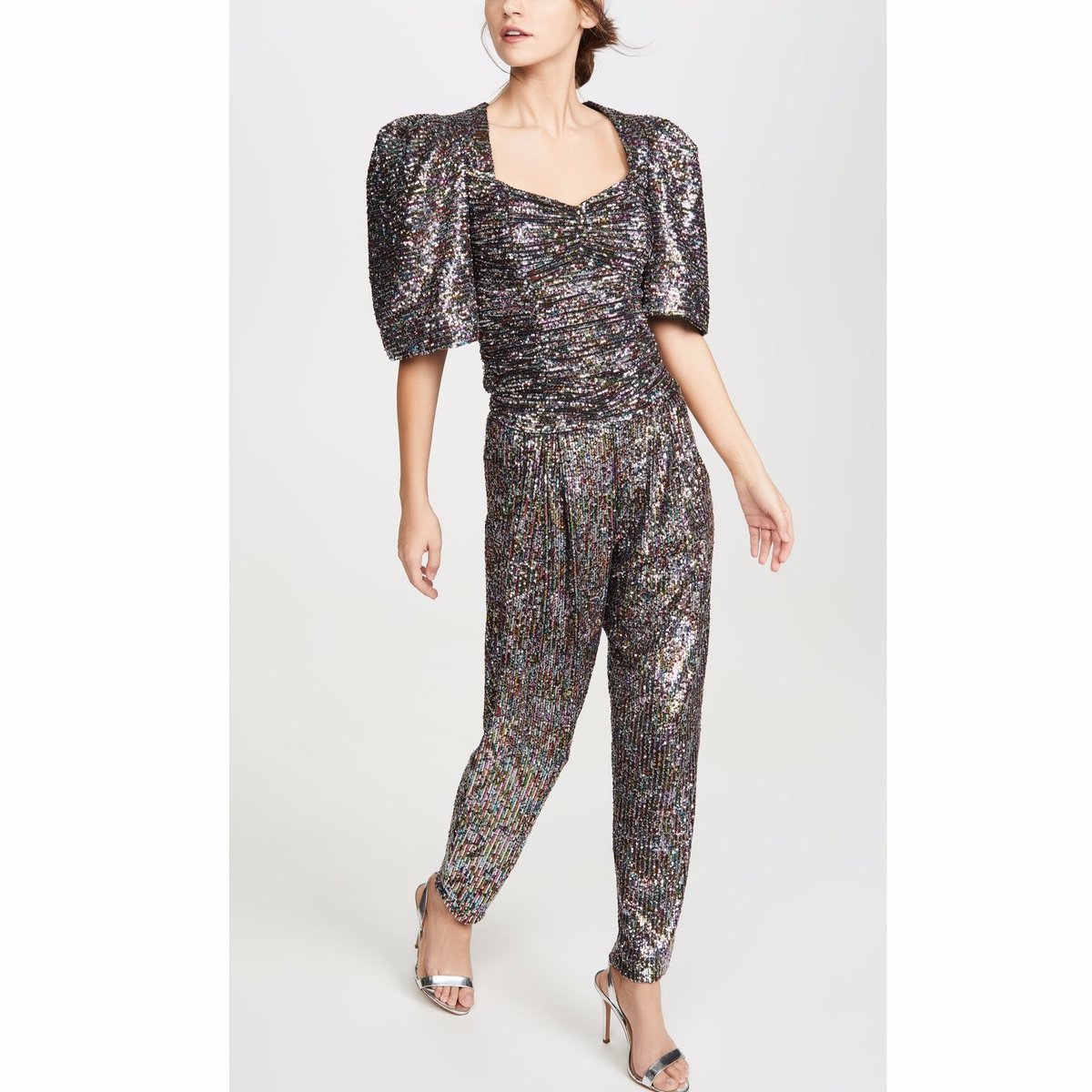 Iorane Confetti Sequin Puff Top - multi | Garmentory