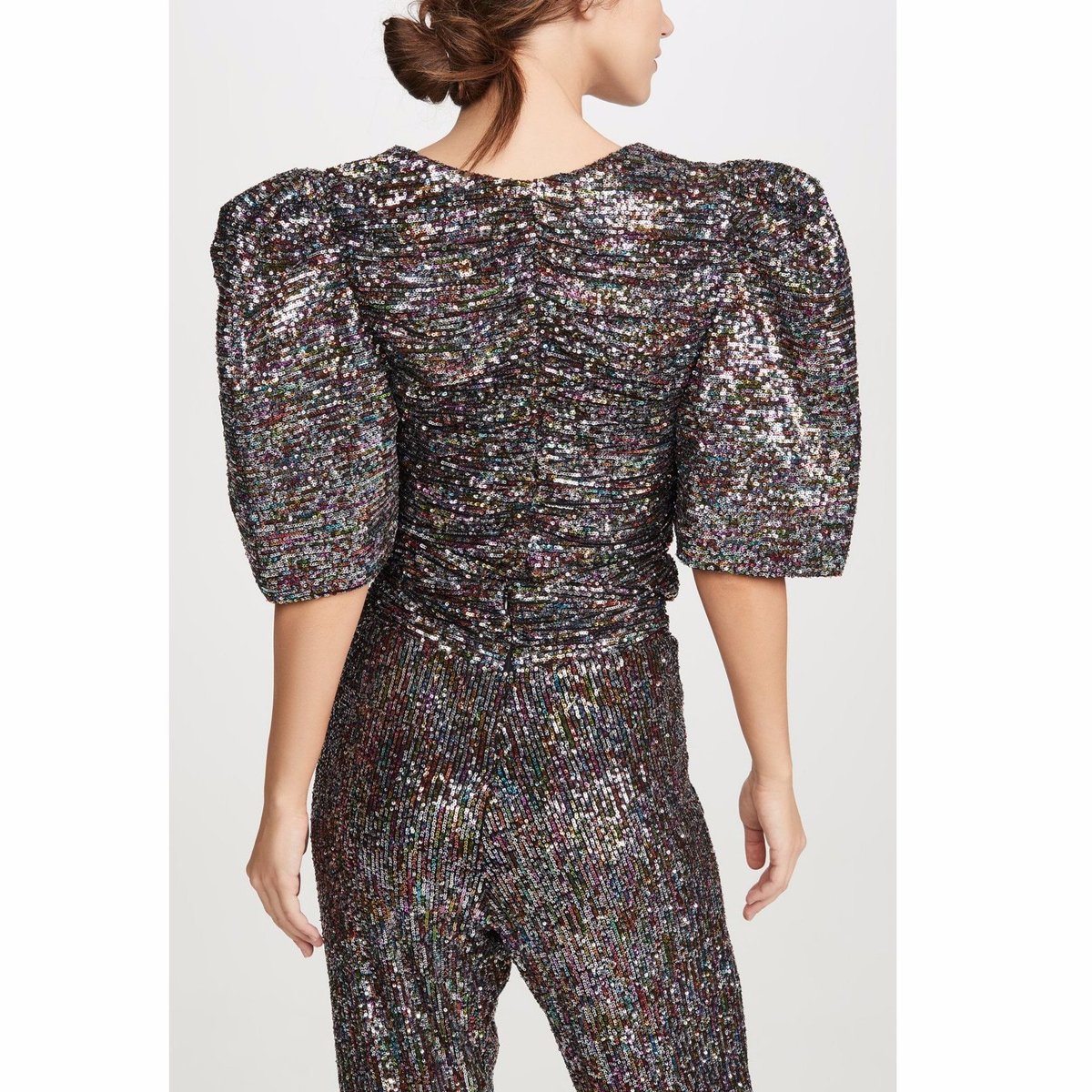 Iorane Confetti Sequin Puff Top - multi | Garmentory