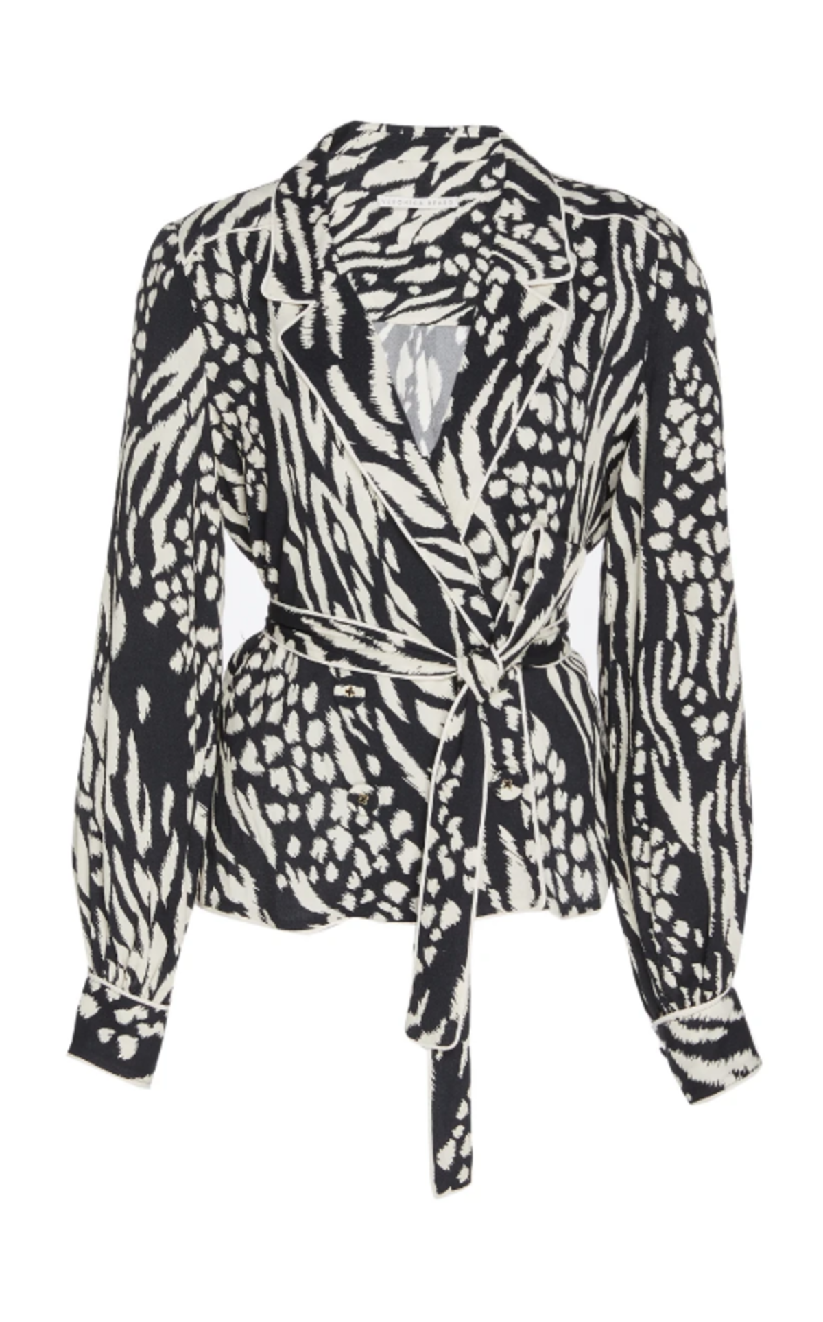 Veronica Beard Clive Blouse - Black/Bone | Garmentory