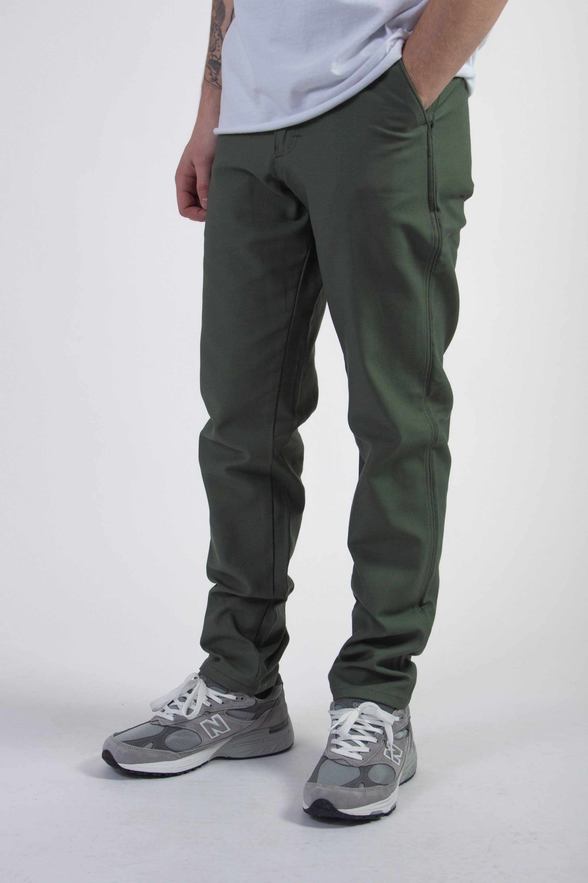 Stan Ray Easy Chino Pant - Olive Sateen | Garmentory