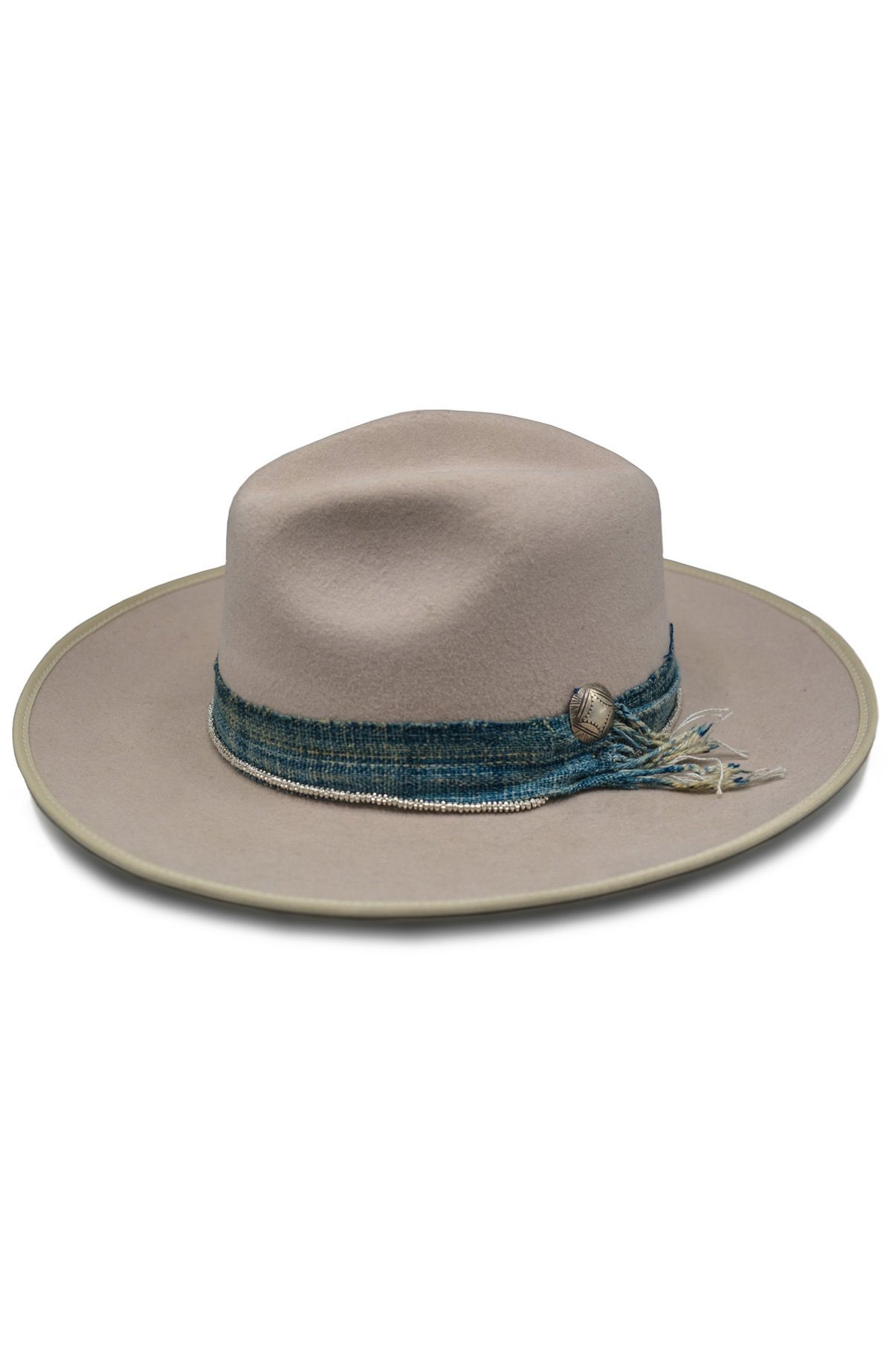 HAMPUI HATS Due North Cattleman Hat With Wrap Medallion - bone | Garmentory