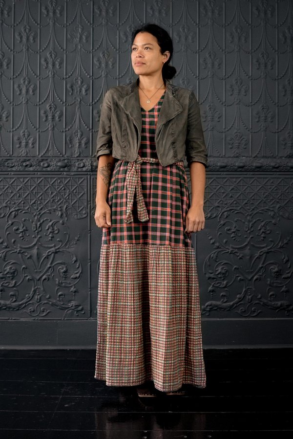 Pamela Mayer Leather Shrug - olive drab | Garmentory