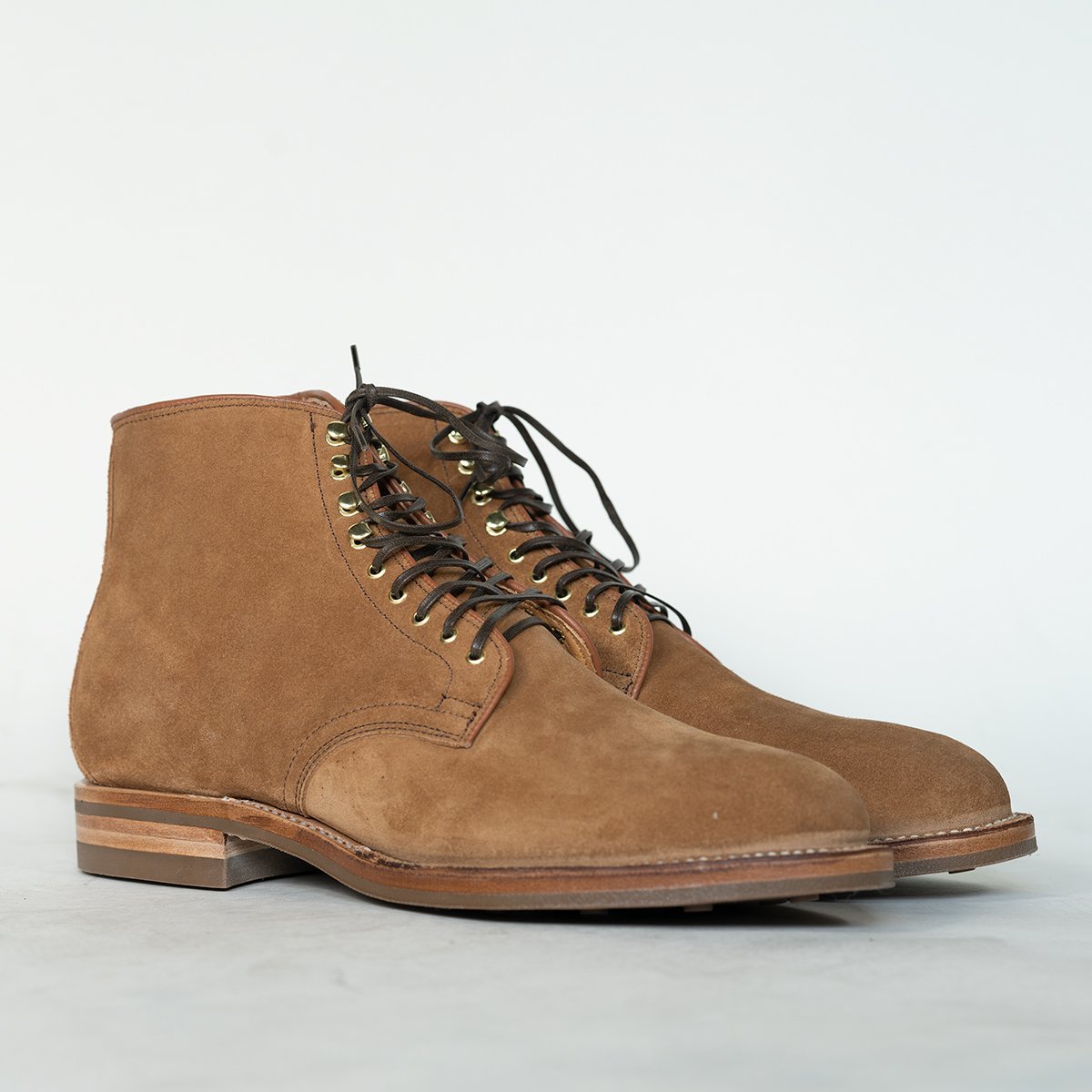Viberg Anise Calf Suede Derby Boot | Garmentory