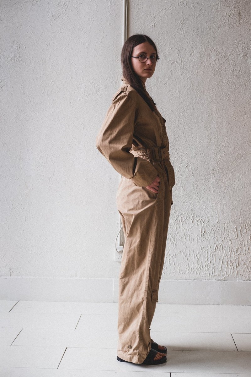 VINTAGE AVIATOR COVERALLS - tan | Garmentory