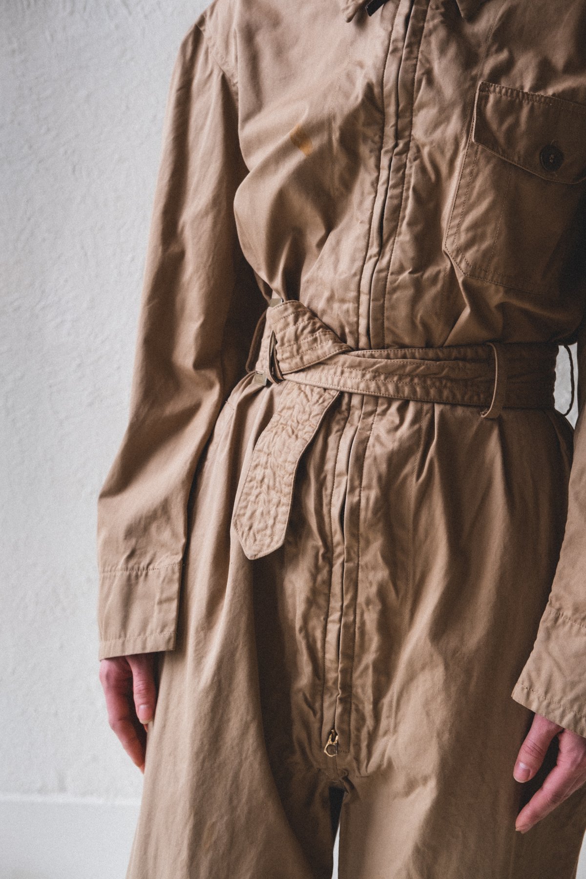 VINTAGE AVIATOR COVERALLS - tan | Garmentory