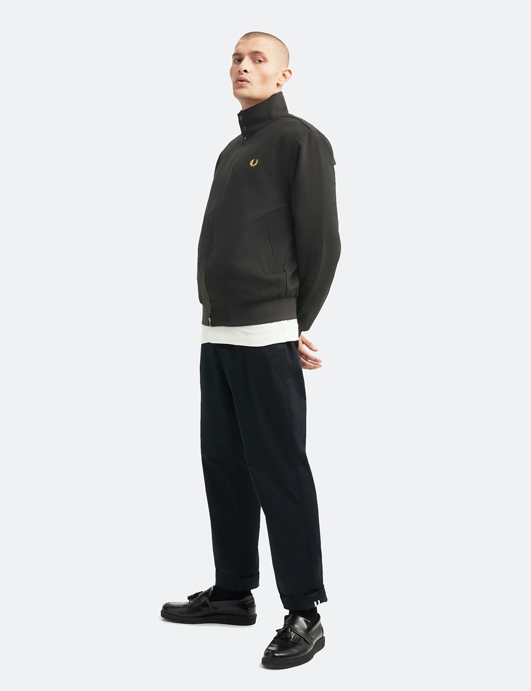 Fred Perry Lightweight Harrington Jacket - Black | Garmentory