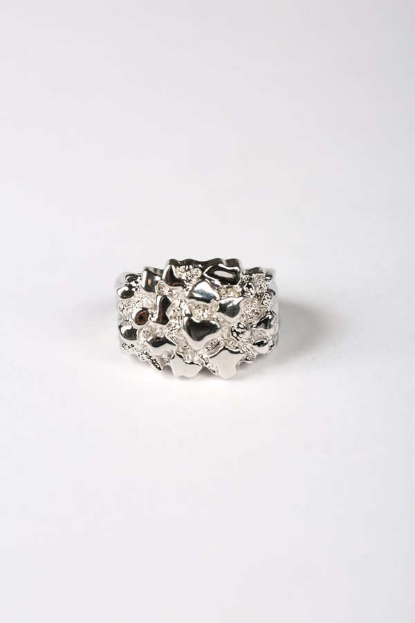 The Silver Stone Cluster Ring - Silver | Garmentory