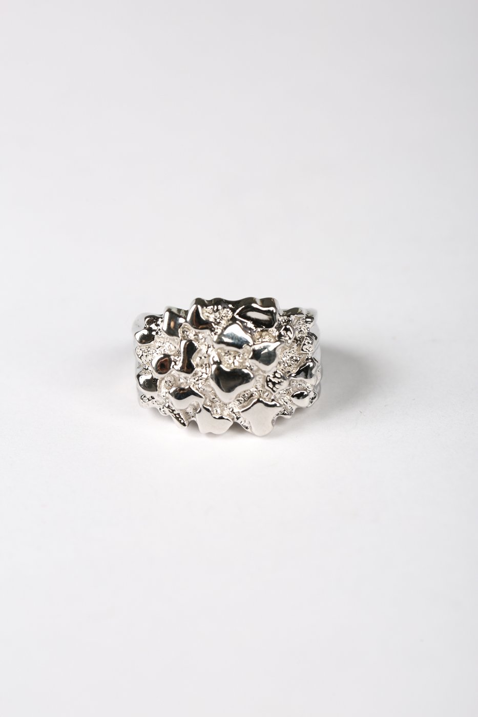 The Silver Stone Cluster Ring - Silver | Garmentory